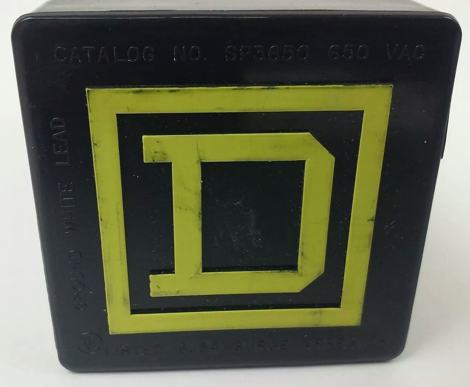 SQUARE D SP3650 SER.1 SECONDARY SURGE ARRESTER,650VAC,3-4 WIRE@ 600VAC ...