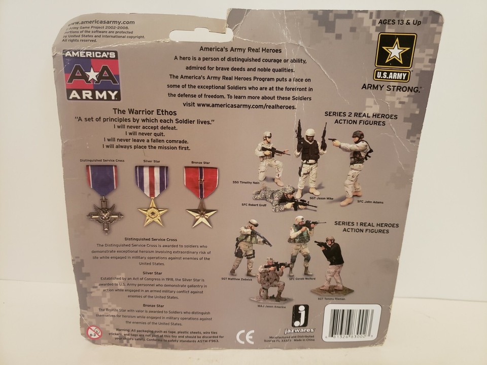 AUTOGRAPHED AMERICA'S ARMY HEROS OFFICIAL ACTION FIGURE SGT TOMMY ...