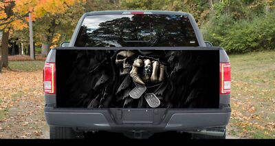 SKELETON Skull Vinyl Graphic Decals Car Stickers Tailgate Wrap Custom ...