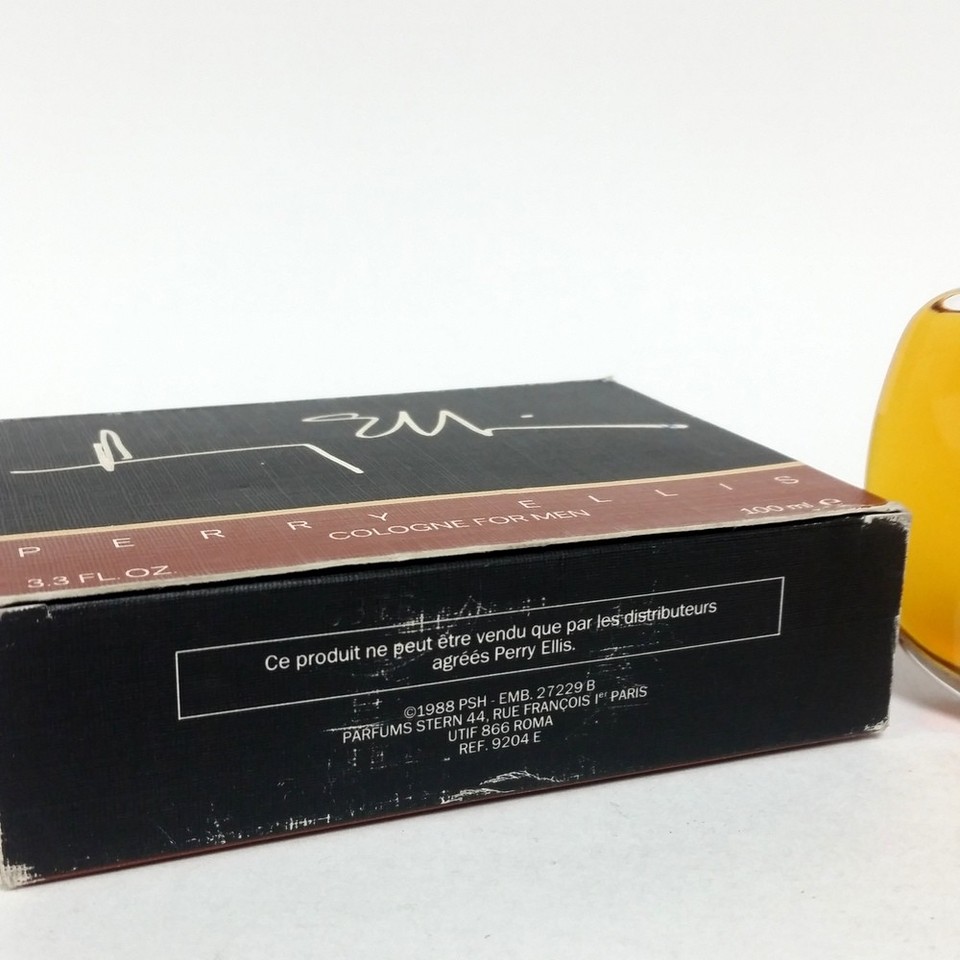 Perry Ellis Classic Cologne Splash for Men 3.3 oz/100 ml - Vintage 1988 ...