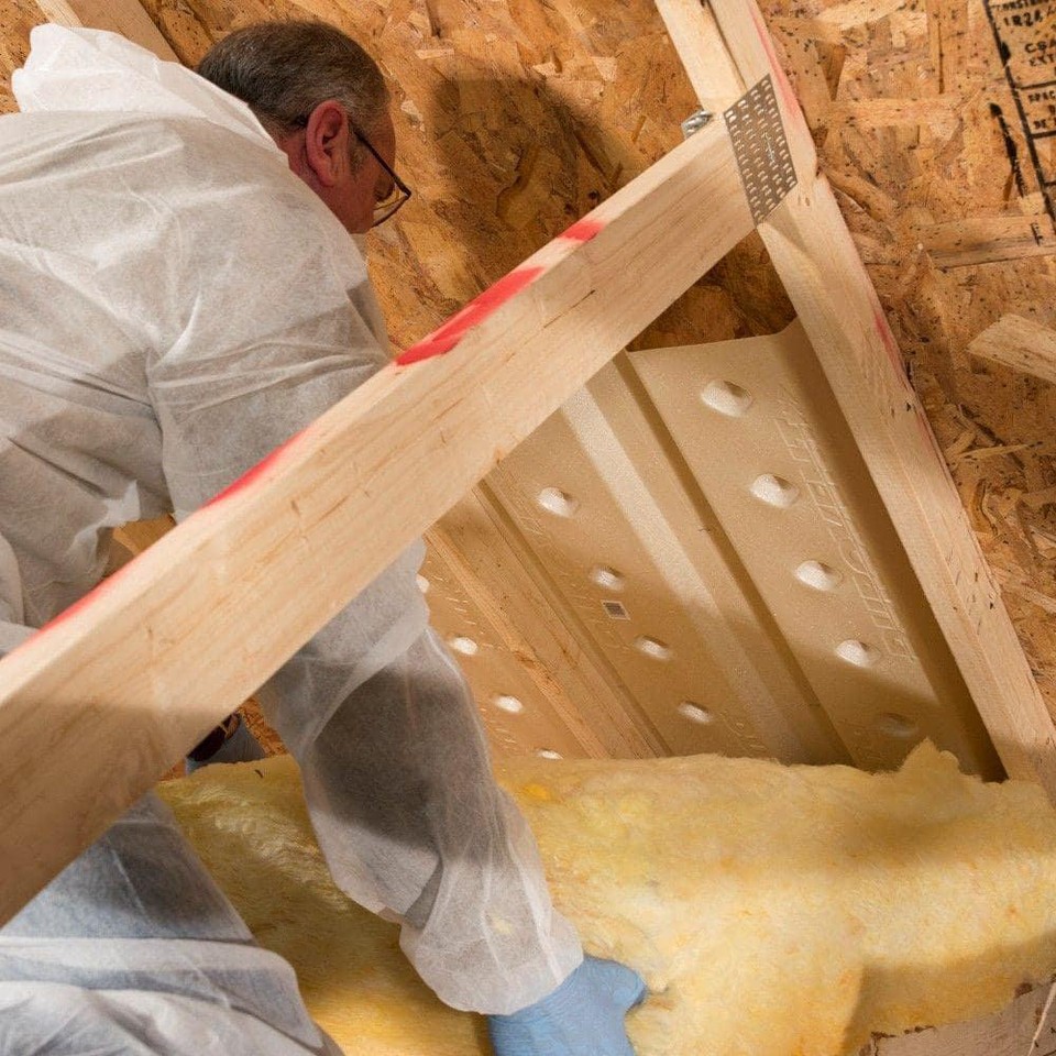 Durovent 10-Pack 22" x 48" Durovent Foam Rafter Vents -Attic Insulation ...
