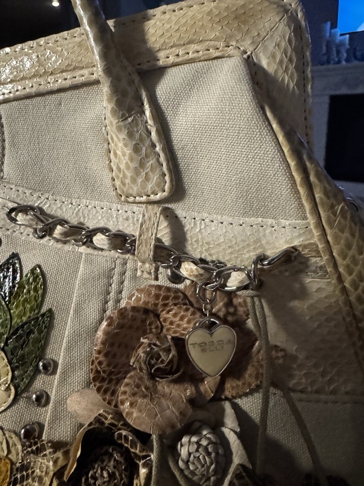 Vintage Tosca Blu Iconic Italian Fashion Brand Beige And Floral Snake ...