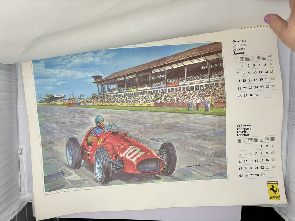 Ferrari Owners Official 1980 Calendar Poster Size - Rare | eBay