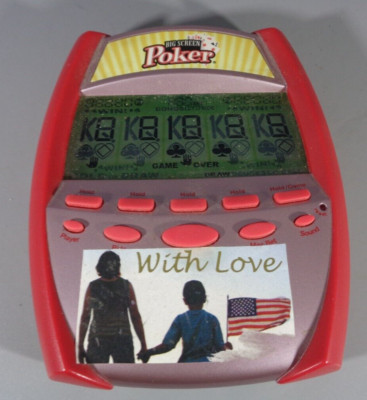 Radica BIG SCREEN POKER Handheld Electronic Game Instructions on back ...