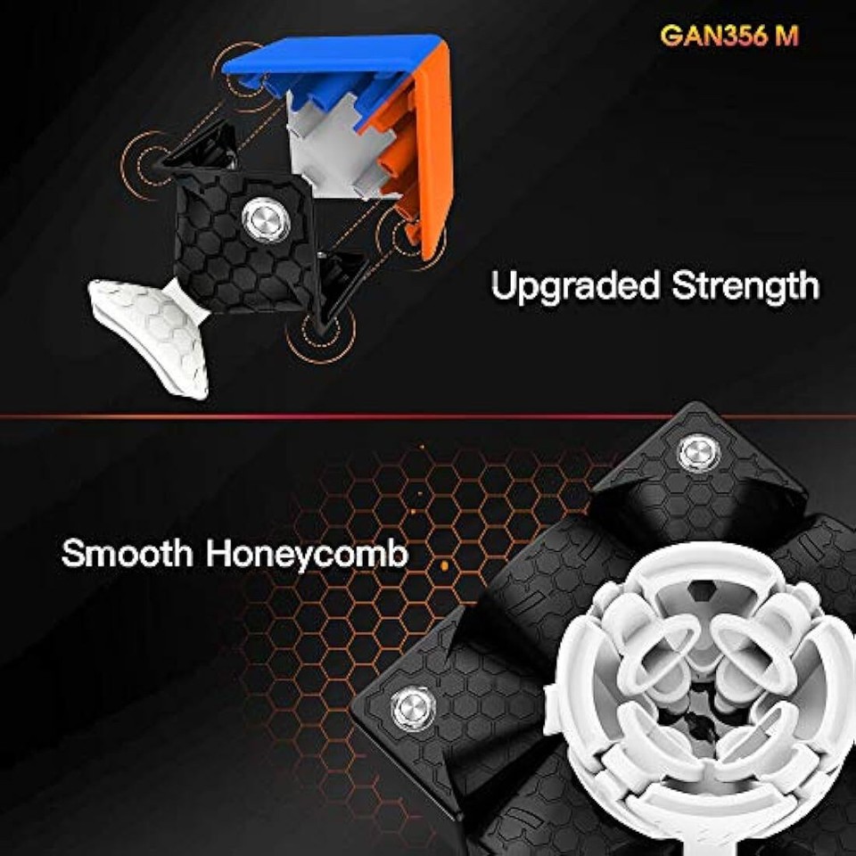 GAN 356 M, 3x3 Magnetic Speed Puzzle Cube Stickerless Gans 356M Cube ...