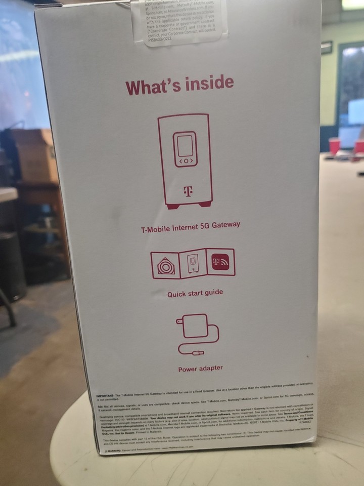 T-Mobile 5G Home Internet Gateway Router WiFi Modem Black Open Box | eBay