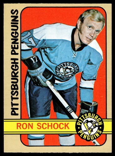 1972-73 Topps HOCKEY Ron Schock #59 Pittsburgh Penguins HIGH GRADE ...