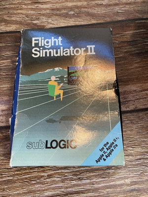 A2-FS2 SubLogic Flight Simulator II 1983 Apple II, II+, & IIe ...