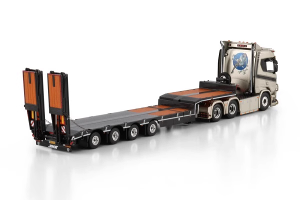 WSI 1:50 SCANIA R CR20N 6X2 Lowboy Trailer Model DIJKSTRA 01-4479 | eBay UK