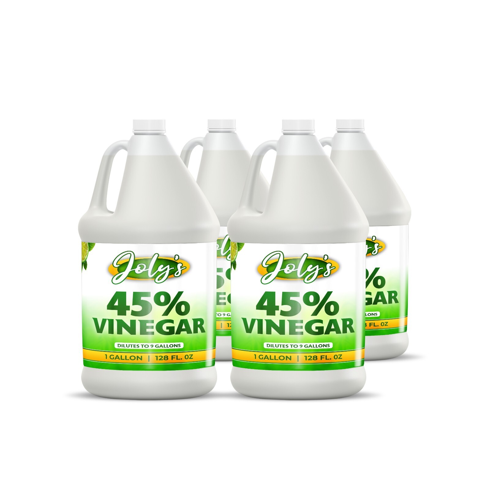 Joly's 45% Vinegar, 1 Gallon (128 fl oz), Concentrated Cleaning vinegar ...