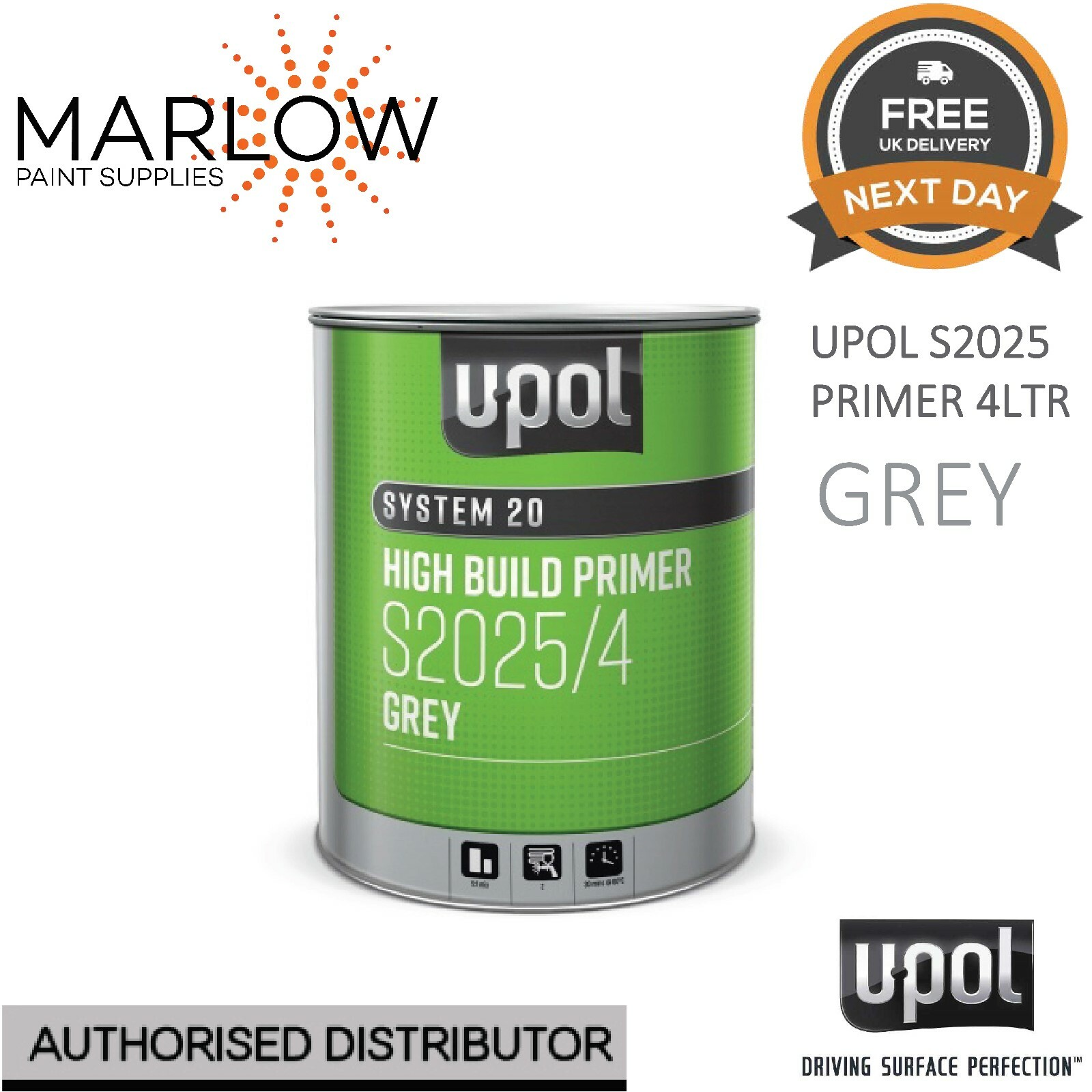 U-POL S2025 High Build 2k Primer 5ltr Kit - Grey for sale online | eBay UK