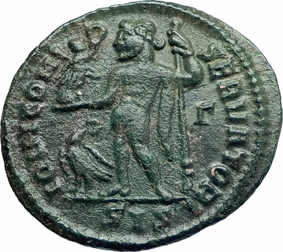 LICINIUS I Authentic Ancient 315AD Sisicia Roman Coin w JUPITER & EAGLE ...