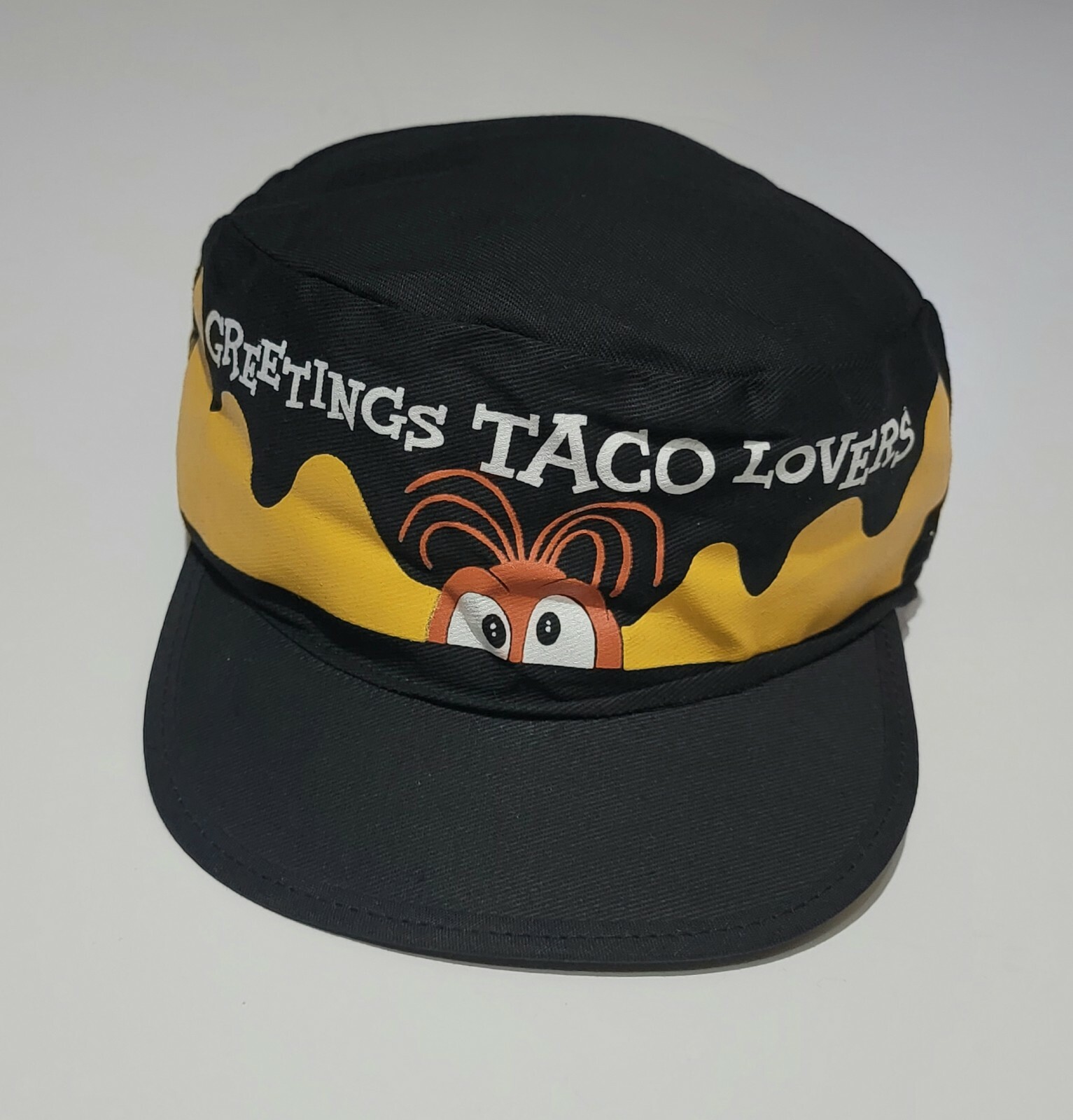 Vintage Taco Bell Bullwinkle Painters Cap Adcap Hat D… - Gem