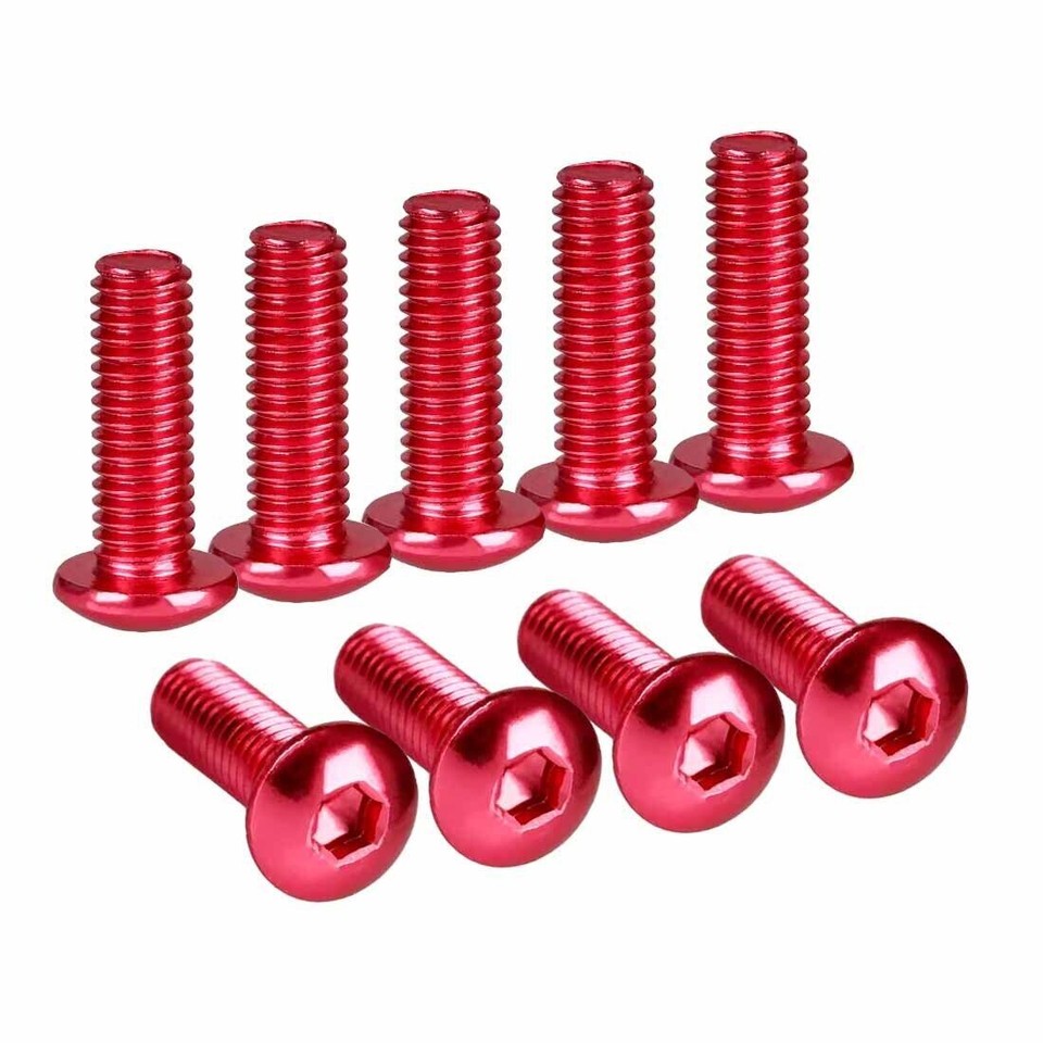 M4 M5 M6 Socket Button Dome Head Screws-Aluminum Alloy Anodizing Hex ...