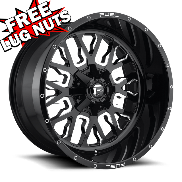 20 inch 20x10 FUEL D611 STROKE BLACK wheel rim 5x4.5 5x114.3 -18 | eBay