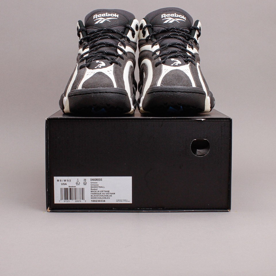 Reebok Basketball Shaqnosis Washed Black Shaquille O’Neal Classic Men ...