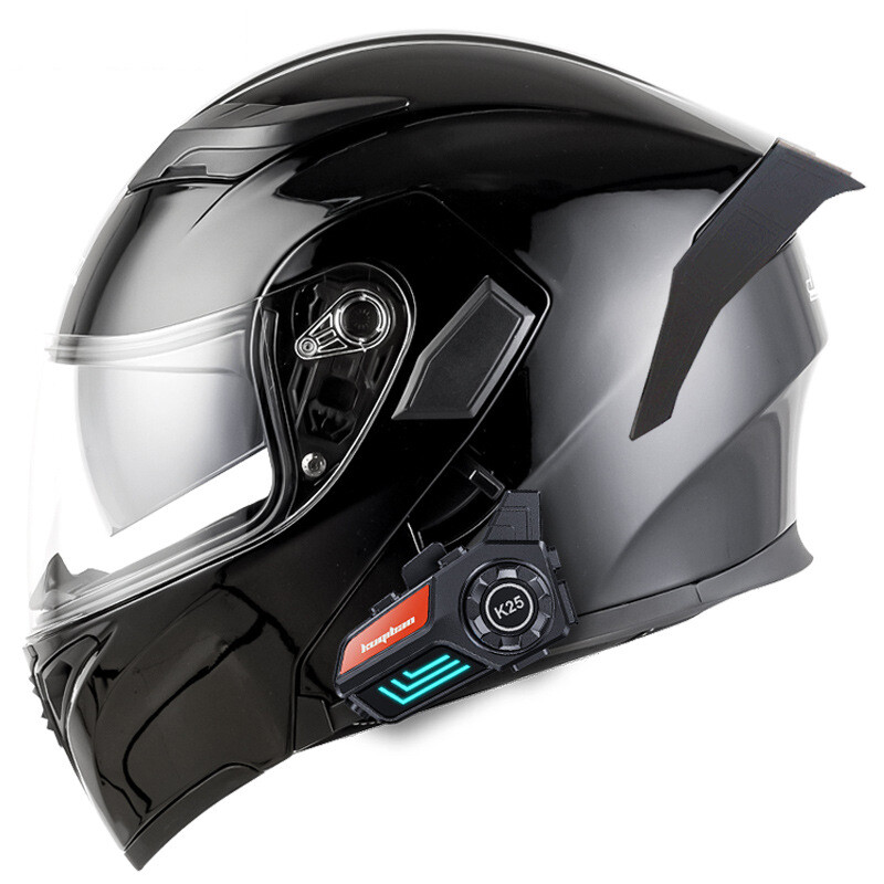 DOT Approved helmet Modular built-in Bluetooth Motorcycle Dual Lens ...