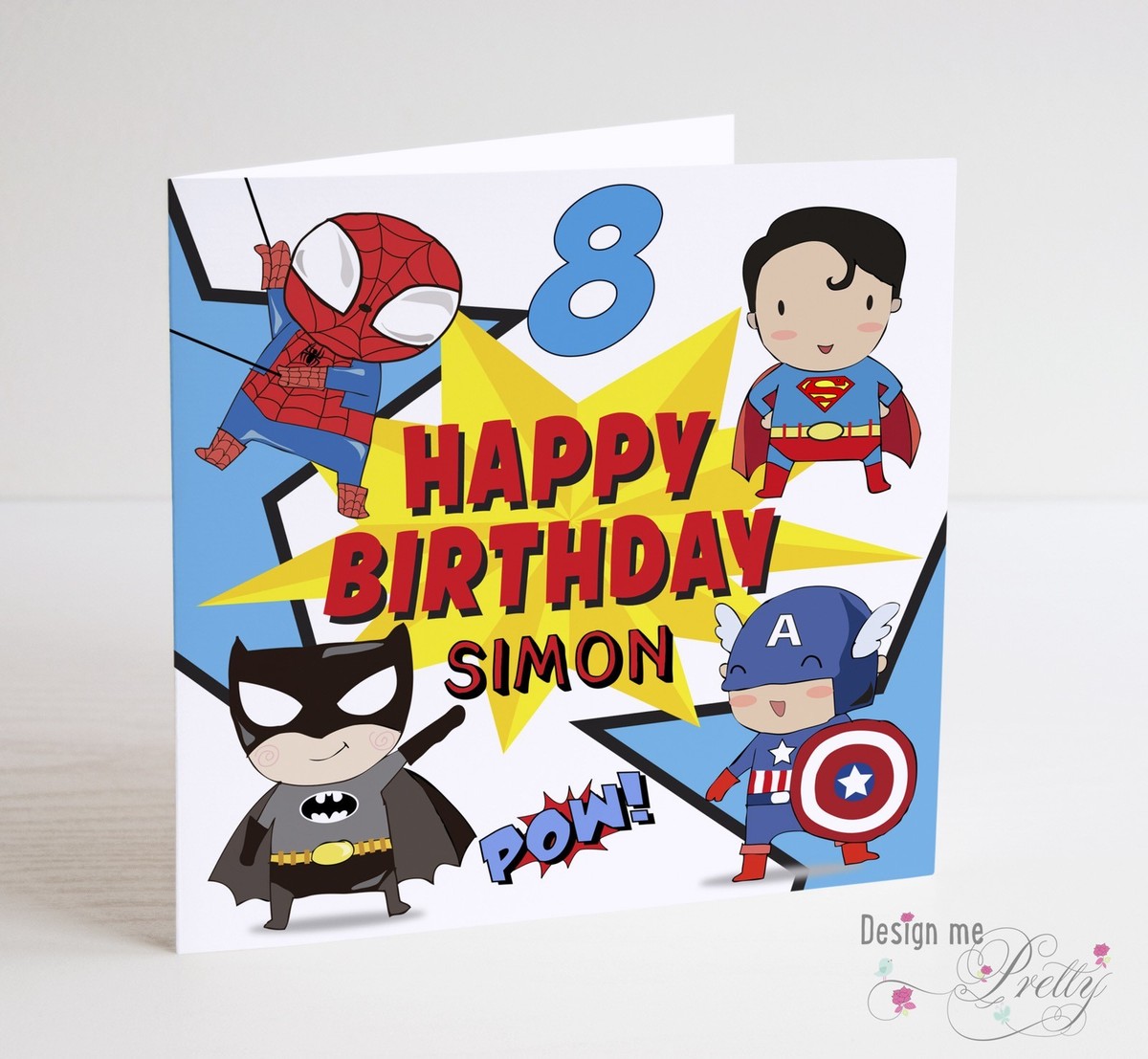 Printable Superhero Cards