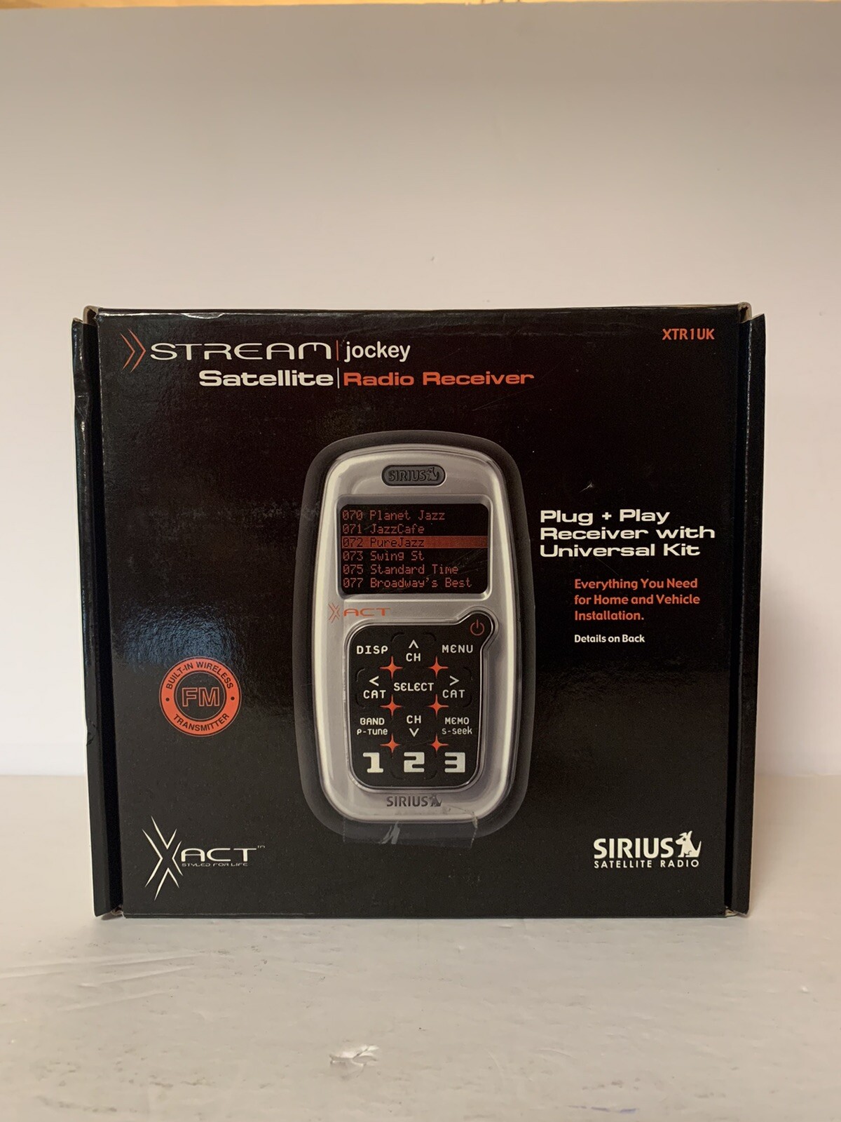 STREAM Jockey Satellite Radio Receiver XTR1UK Sirius Kit Home/Car used ...