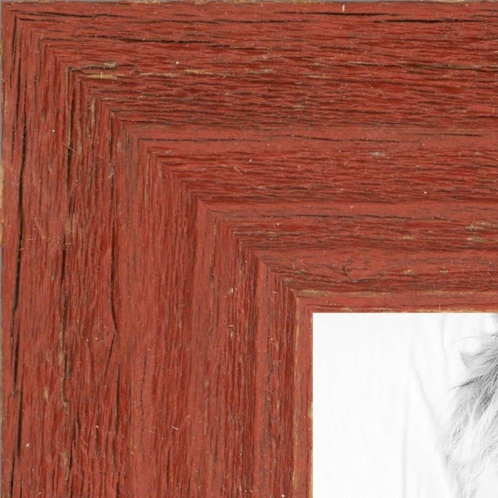 ArtToFrames Picture Frame Custom 1.5" Red Reclaimed Wood 4814 Small | eBay
