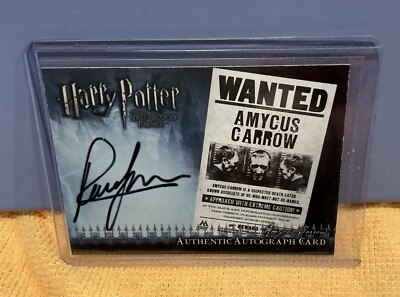 Harry Potter HBP Ralph Ineson as Amycus Carrow Autograph Card Artbox | eBay