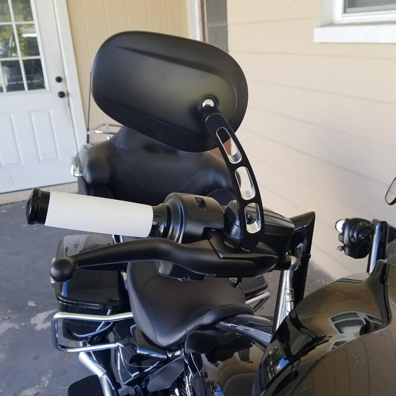 Motorcycle Edge Cut Rear View Mirrors For Harley Davidson Fatboy Dyna ...
