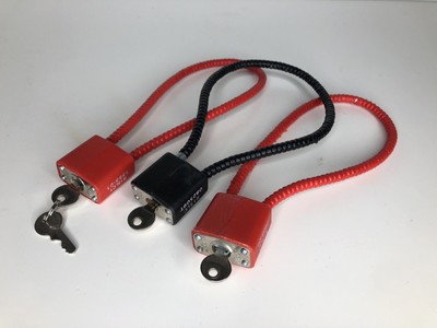 3 Pack Regal Glock Factory Issued 2xRed 1xBlack R15LC Cable Gun Lock ...
