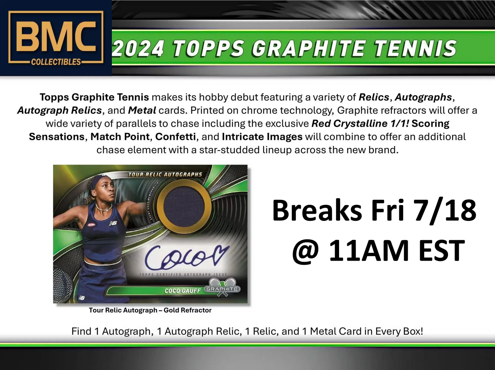 Jessica Pegula 2024 Topps Graphite Tennis 1x Case Break #5 | eBay