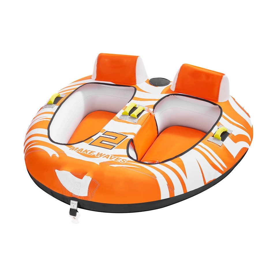 Uimoso Towable Tubes for Boating 2-Person Inflatable Boat w/2 Cockpits ...