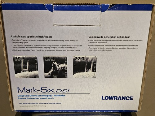 Lowrance Mark-5X DSI GreyScale DownScan Imaging FishFinder - New | eBay