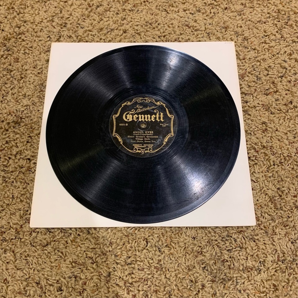78 RPM Record Gennett Lot Of 2 Hot Jazz Dance Shellac Elmer Grosso Lou ...