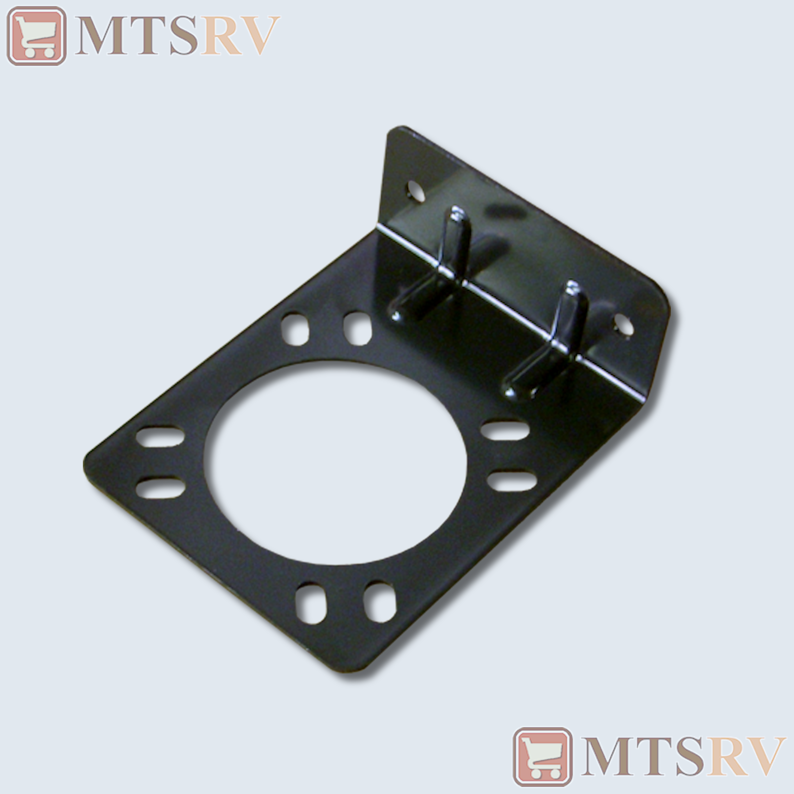 POLLAK Black Epoxy Coated Right Angle Metal Mounting Bracket for 7-Way - 12-711U | eBay