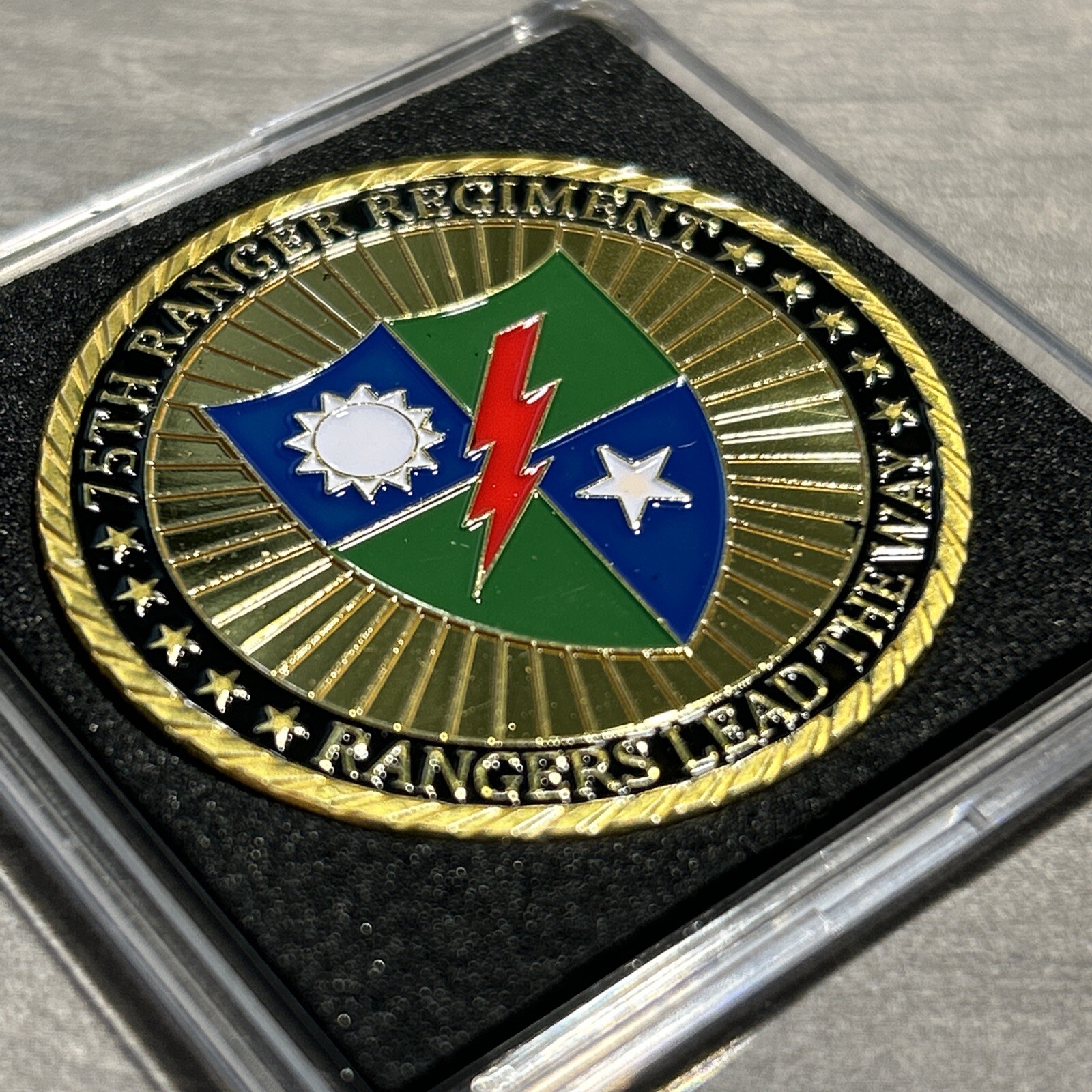 UNITED STATES ARMY 75TH Ranger Regiment Special Ops Challenge Coin WITH ...