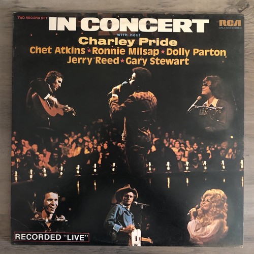 In Concert with Host Charley Pride vinyl record Chet Atkins Dolly ...