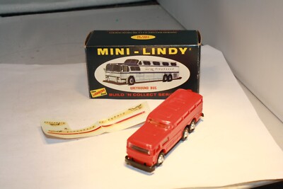 1960s Greyhound Bus 1/64 Plastic Model Mini Lindy Lindberg Mint in Box ...