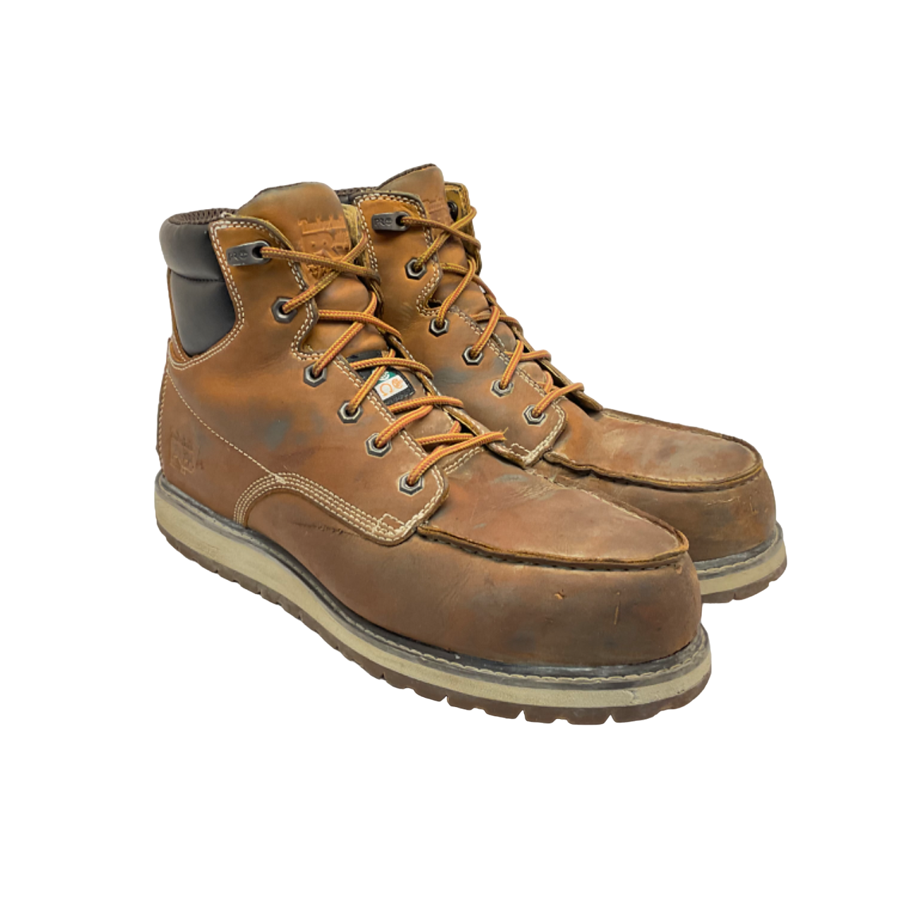 Timberland PRO Men's 6" ATCP Irvine Wedge Work Boots A5NFT Brown Size ...