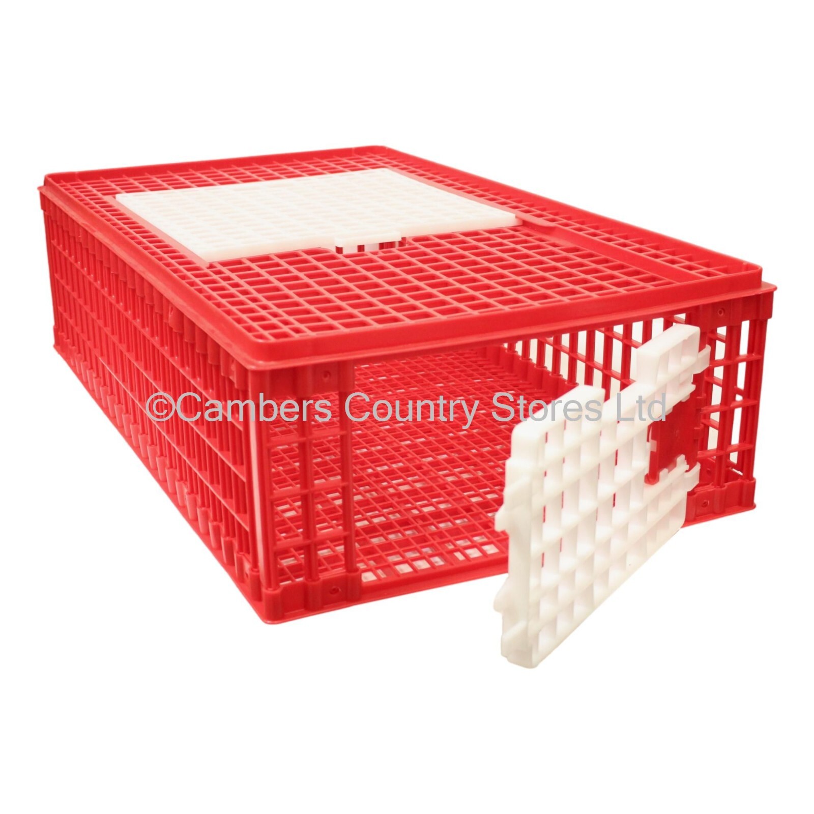 NEW Heavy Duty Plastic Large Poultry & Fowl Transport Box Cage Crate ...