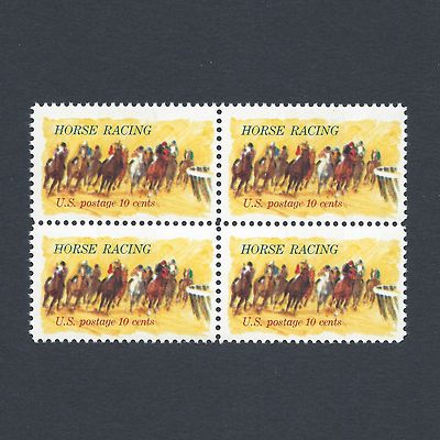 Horse Racing - 100th Kentucky Derby Vintage Mint Set of 4 Stamps 51 ...