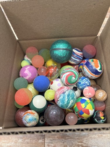 Large Lot Of Vintage Super Ball Bouncy Balls Mixed Styles Sizes Almost ...