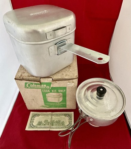 Vtg. Coleman Cook Kit 501-960 W/Original Box & Extras $.99 START, No ...