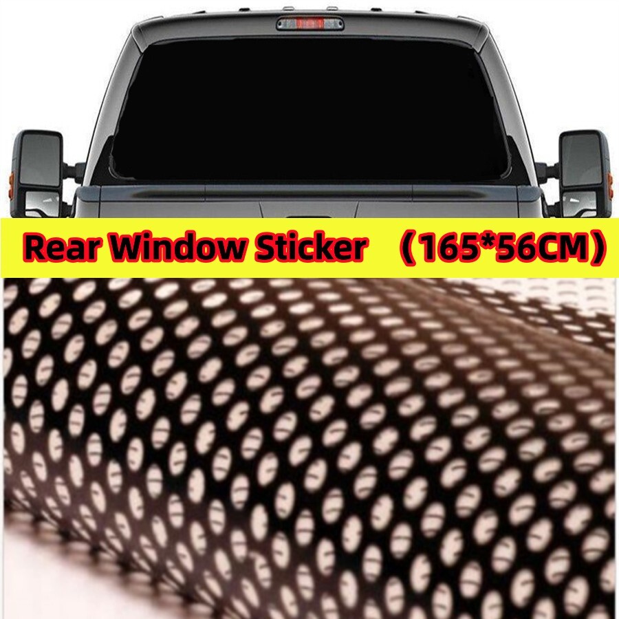 22"x65" Universal Truck Pickup Rear Window Perforated Decal Tint ...