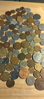 LOT OF 100 FOREIGN COINS FROM AROUND THE WORLD | eBay