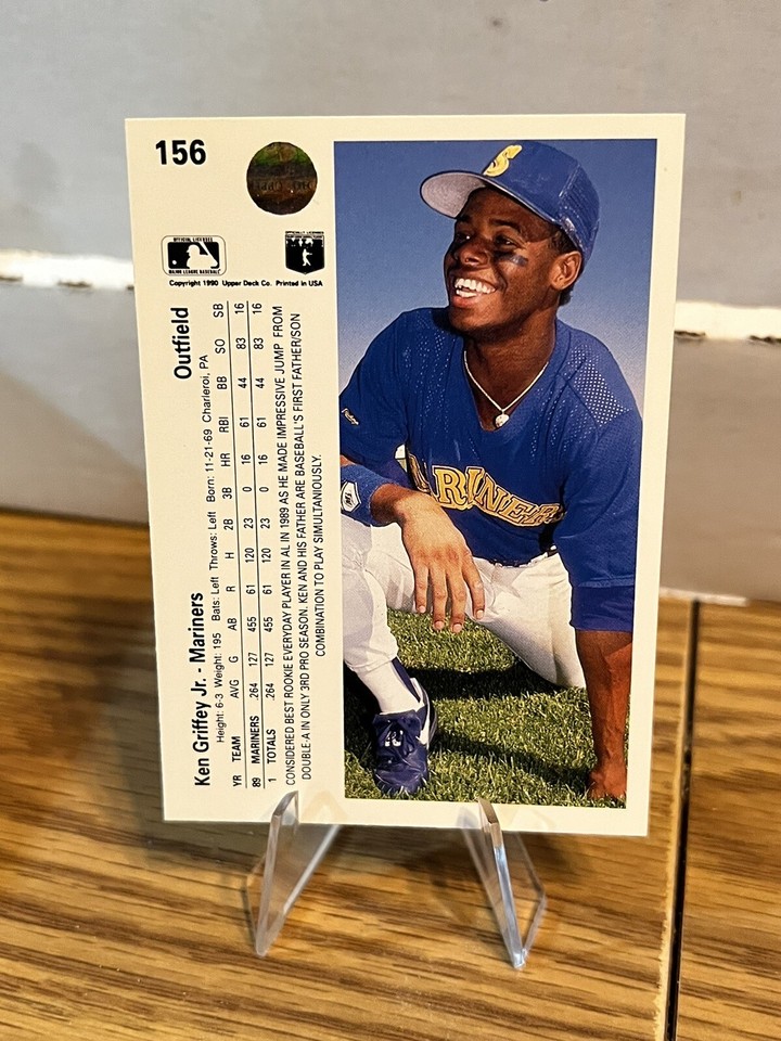 KEN GRIFFEY JR. - 1990 Upper Deck Baseball #156 2ND YEAR - SEATTLE MARINERS | eBay