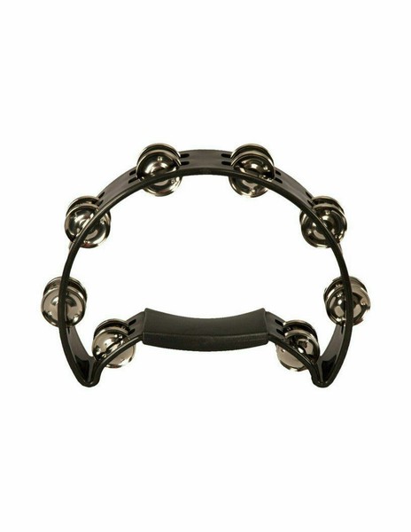 Black 10" Double Tamborine Tambourine Rhythm Band Stage Church ...