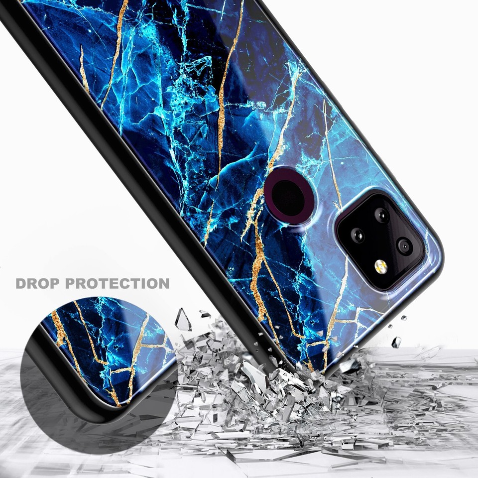 For T-Mobile REVVL 4/Revvl 4+/5G Ultra Slim Marble Protector Phone ...