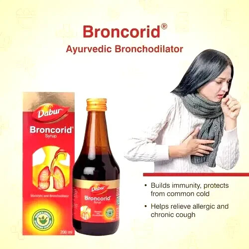 SIROP BRONCORIDE DABUR POUR BRONCHITE CHRONIQUE 200 ML LIVRAISON ...