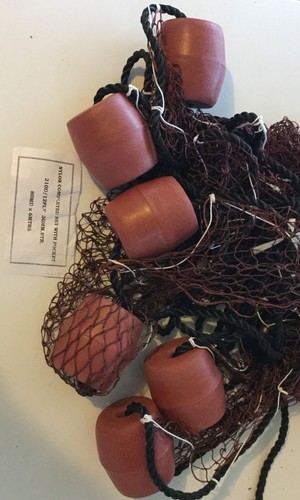 6m brown PROFESSIONAL prawn Drag Net 30mm & Pocket Floats & Lead ...