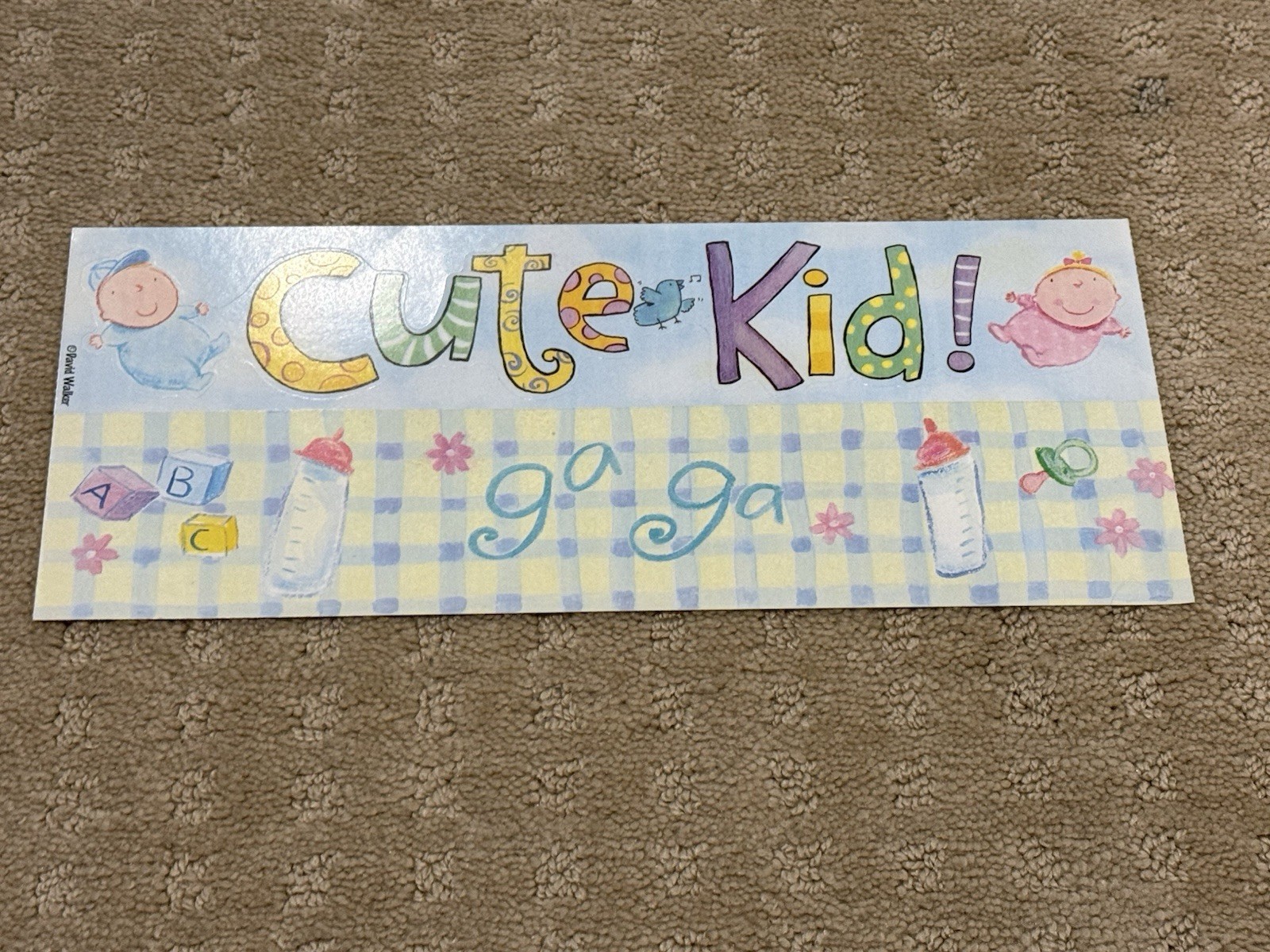 5 New Rare Vintage David Walker Baby Sticker Sheets | eBay