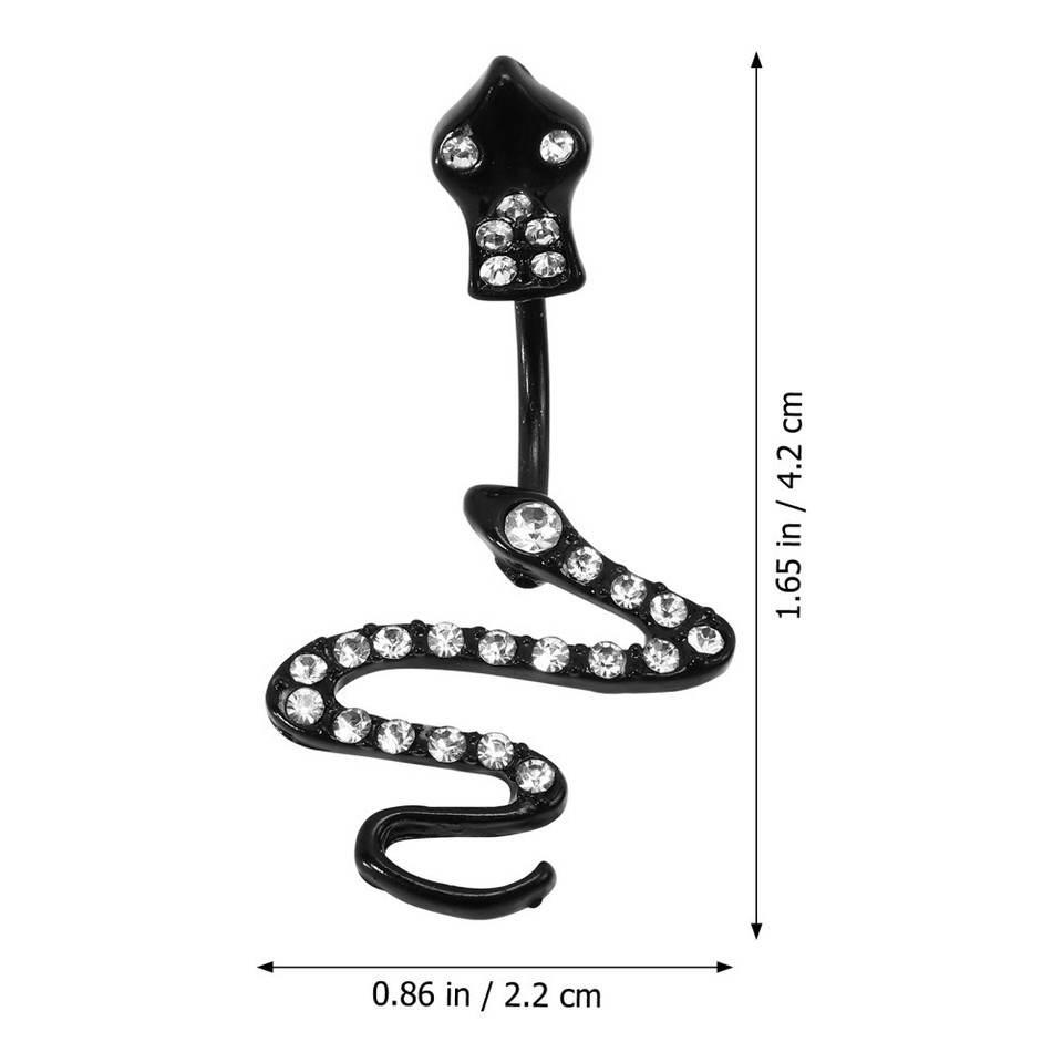 Creative Snake Belly Button Stainless Steel Navel Decoration Piece ...