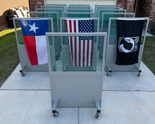 PROTECH LEVEL 3 MODEL P597B MOBILE BALLISTIC SHIELDS LOT SALE OF 16 ...